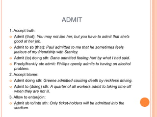 Verb Patterns - Unit 8A | PPSX