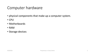Computer Hardware and It's Components By Sulav Acharya | PPT