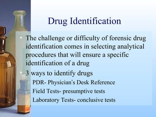 dangerous drugs and forensic toxicologys | PPT