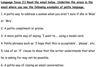 Unit 8 English for life Writing (Entry 3) - Making polite enquiries.pptx