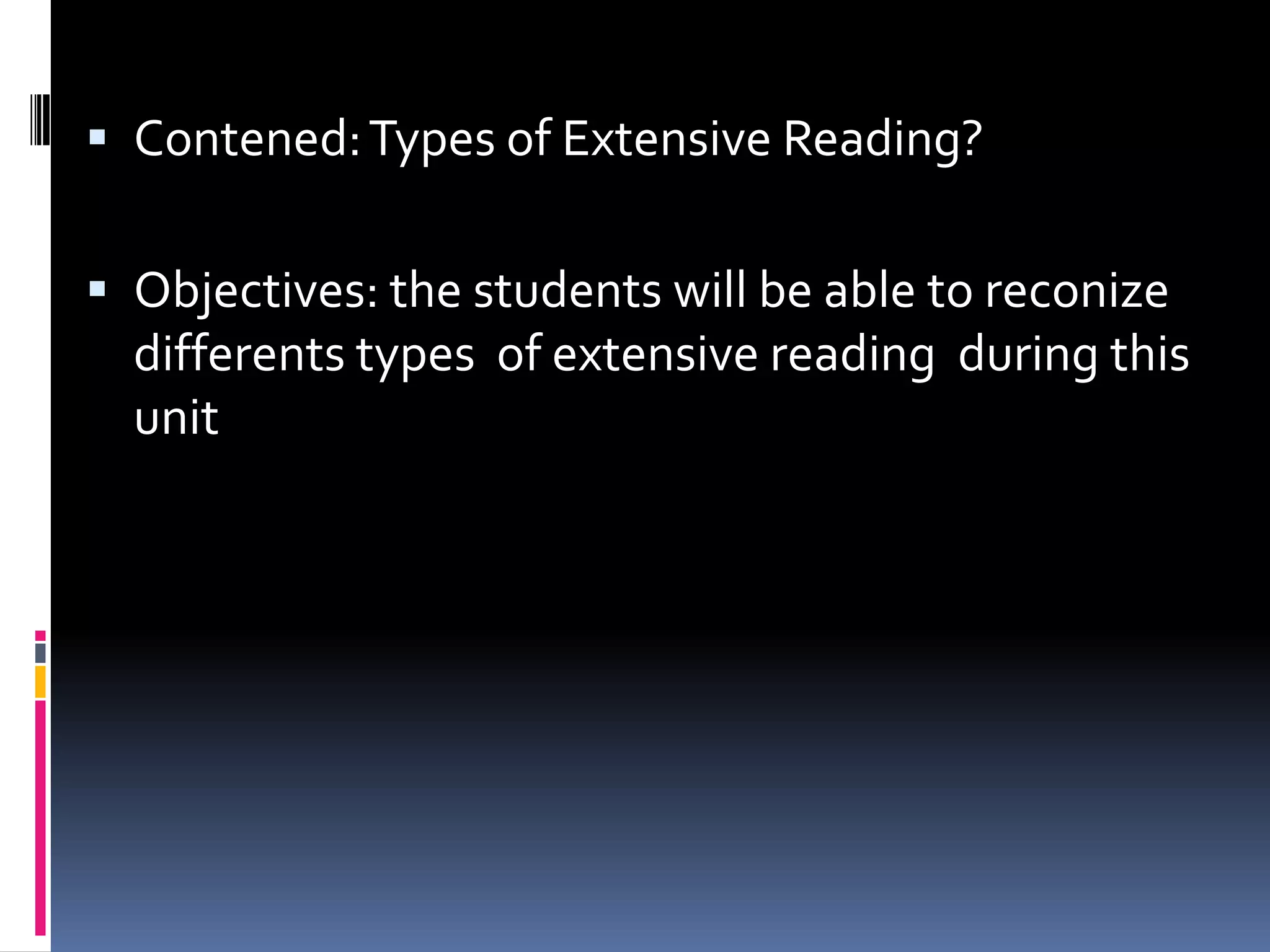 Unit 8 extensive reading | PPTX | Homework and Study | Education