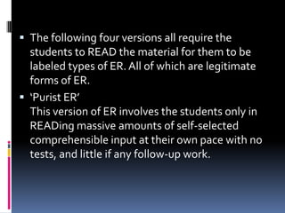 Unit 8 extensive reading | PPTX