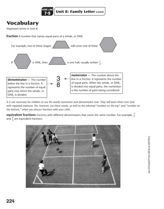 Unit 8 family letter | PDF