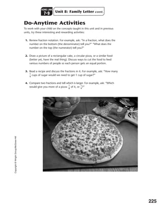 Unit 8 family letter | PDF