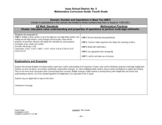 Unit 8 Fourth Grade 2012 2013 | PDF