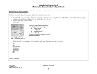 Unit 8 Fourth Grade 2012 2013 | PDF