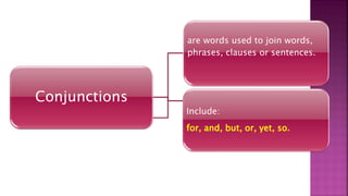 ENGLISH YEAR 6 UNIT 8 CONJUNCTIONS | PPTX