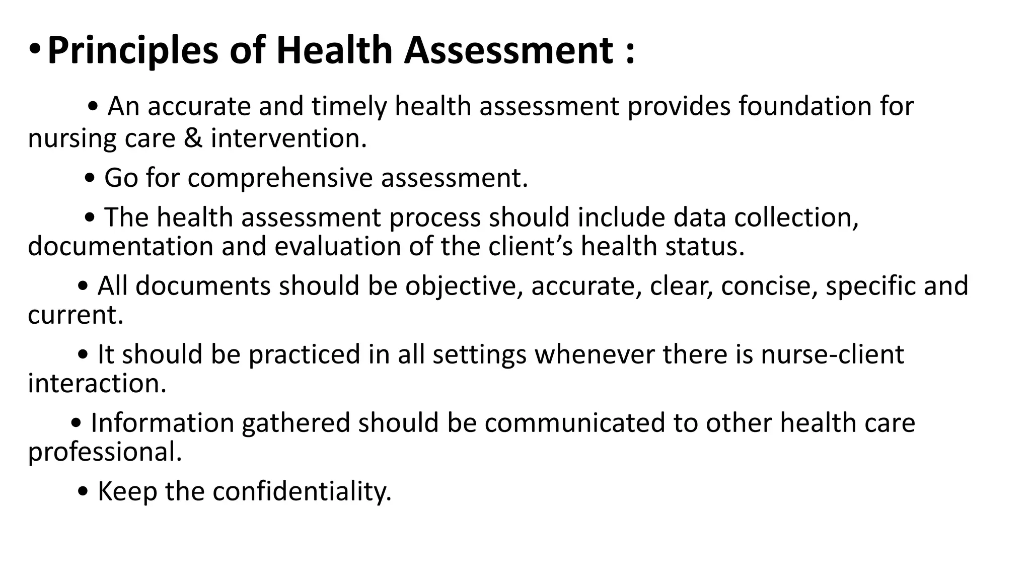 unit 8 health assessment notes bsc nursing | PPTX