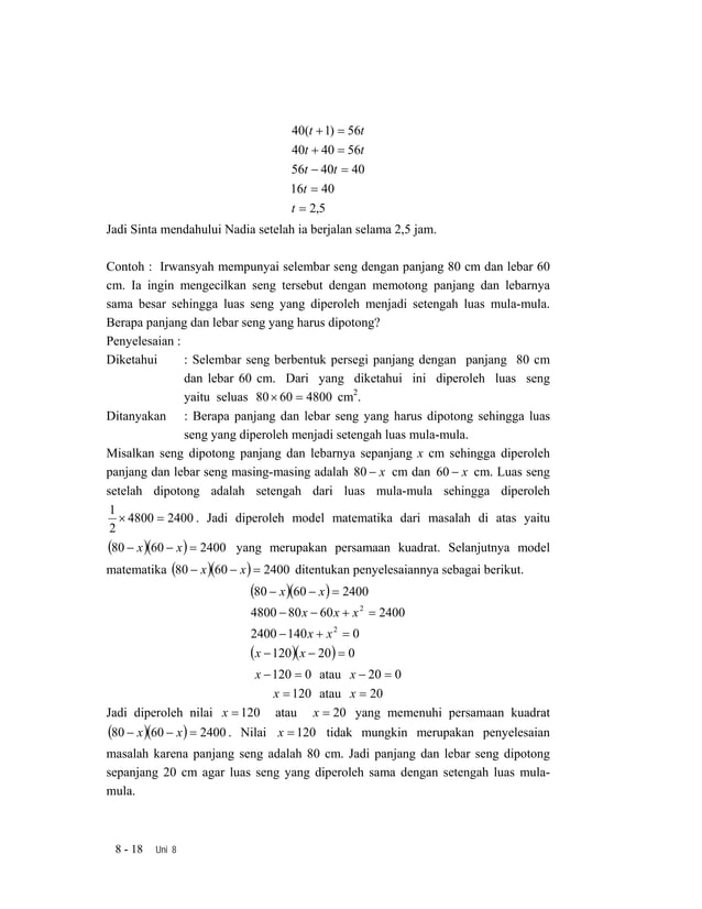 Unit8 konsep dasar_pemodelan_matematika | PDF