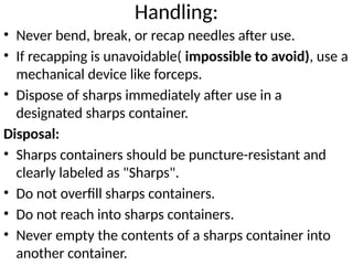 Lab hazards and lab safety 2nd part for medical labortory | PPTX