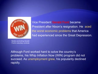Unit 8 lesson 1 nixon, ford and carter | PPT