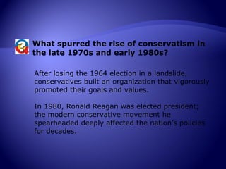 Unit 8 lesson 3 the conservative movement grows | PPT
