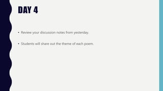 Unit 8 Poems Lessons | PPTX