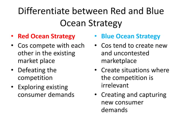 Unit 8 Red blue purple ocean strategy.ppt.pptx | Business | Business ...