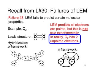 Molecular Orbital Theory Chapter 8 and a half | PDF