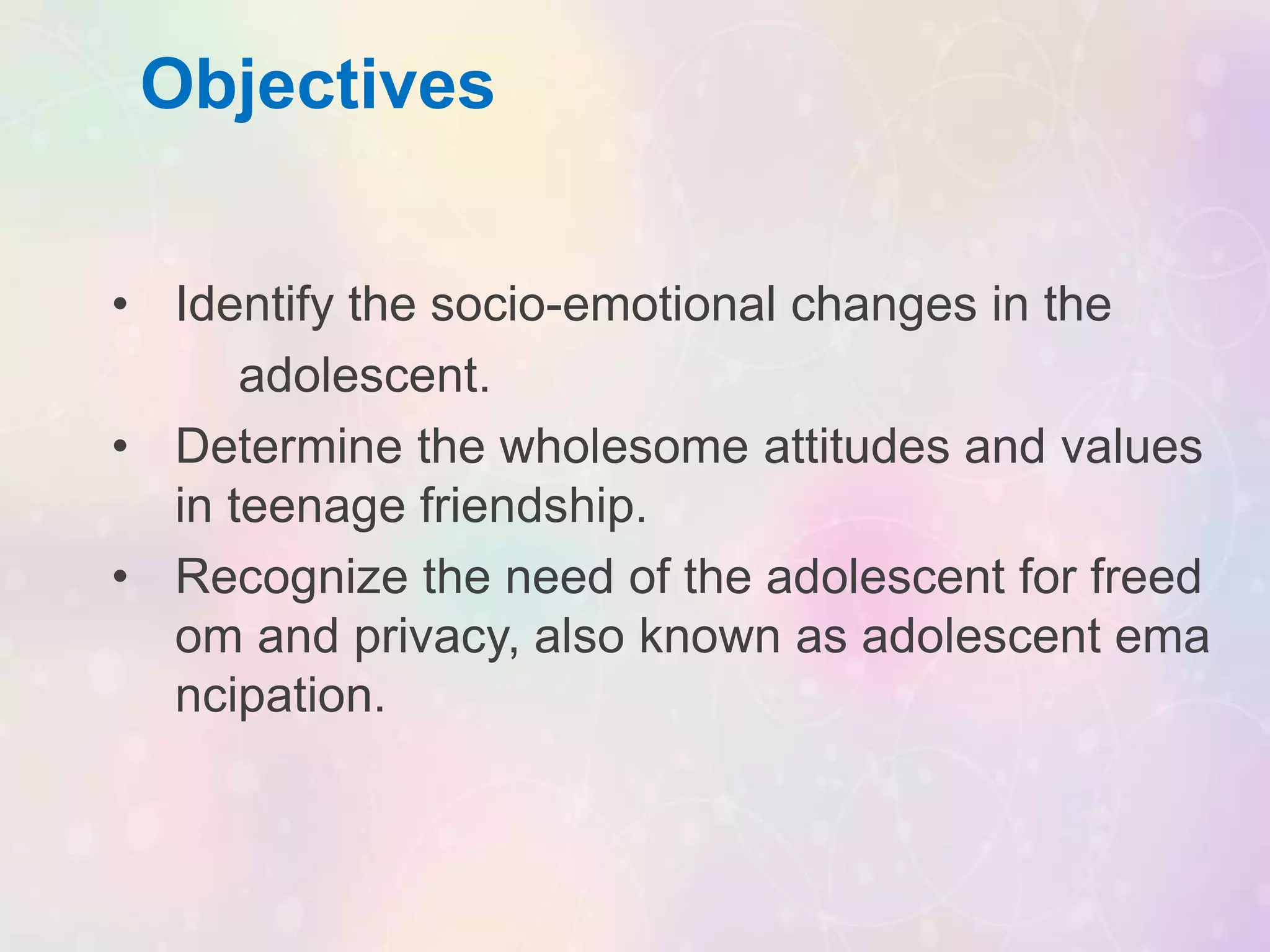 Unit 8 Socio emotional development of high school learners | PPTX