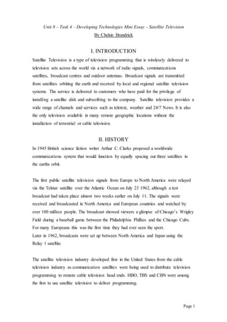 Unit 8 – Task 4 – Satellite Television | DOCX