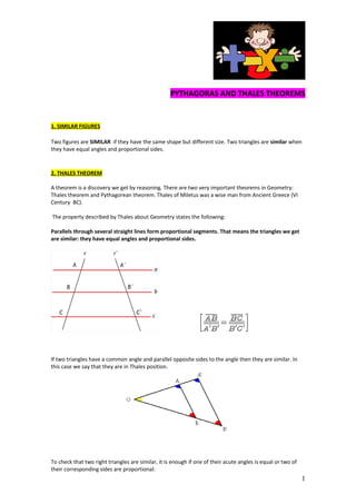 Unit 8 thales and pythagoras theorems | DOC