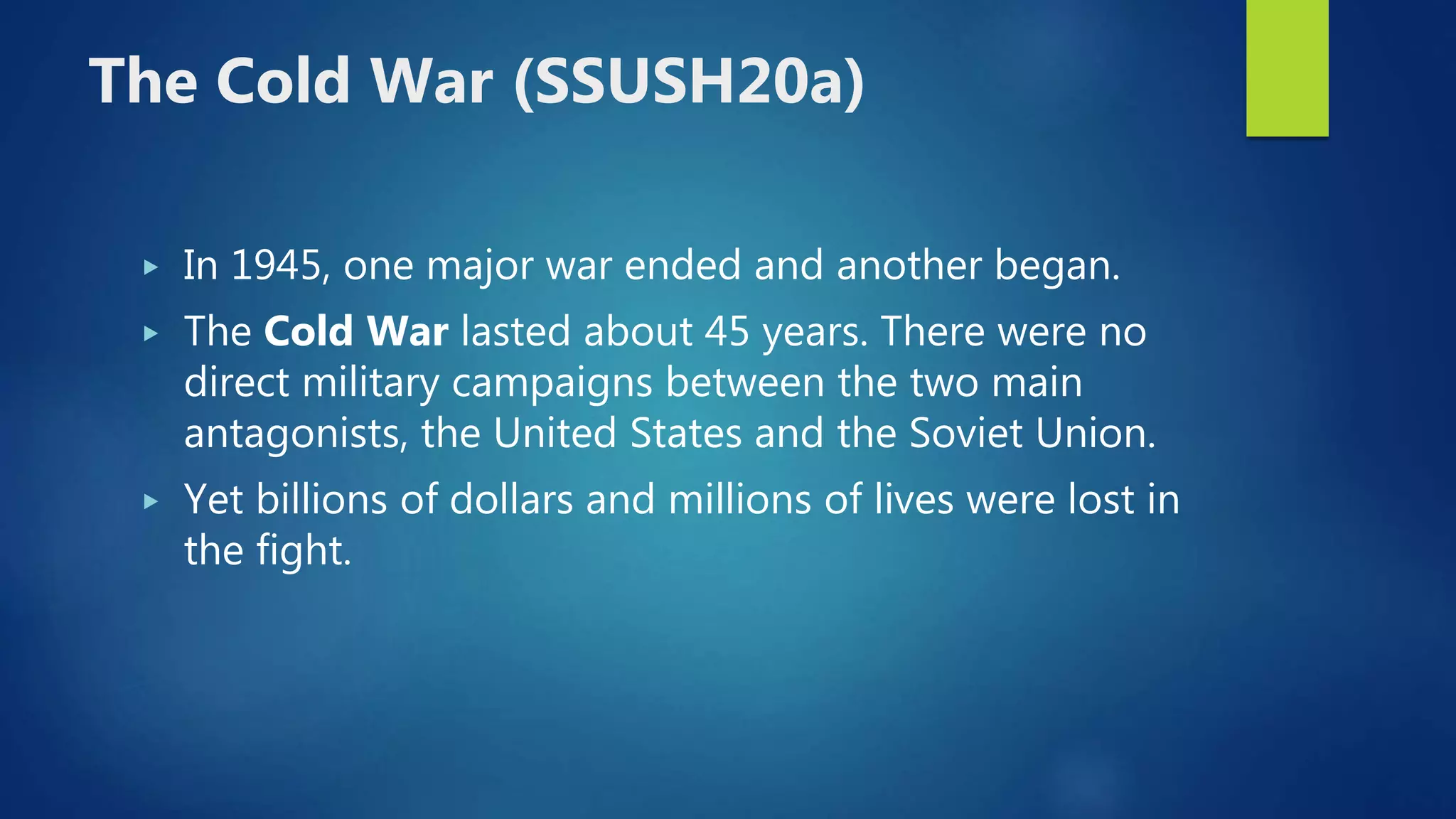 Unit 8 Cold War & Civil Rights | PPTX