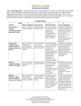 Unit 9 Canada Environment & Economics | PDF