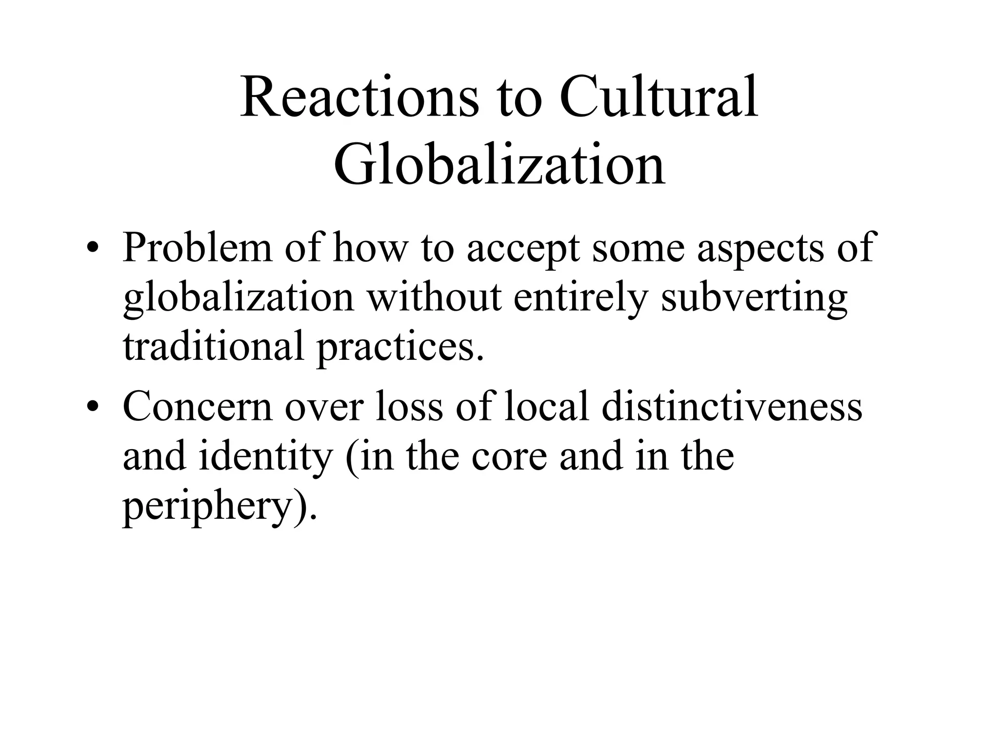 Unit 9 Culture Globalization | PPT