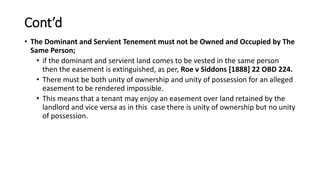 Easements in zambia, the system of conveyancing land and registration ...