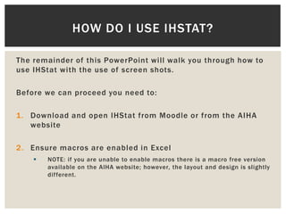 Unit 9 introduction to ih stat | PPTX