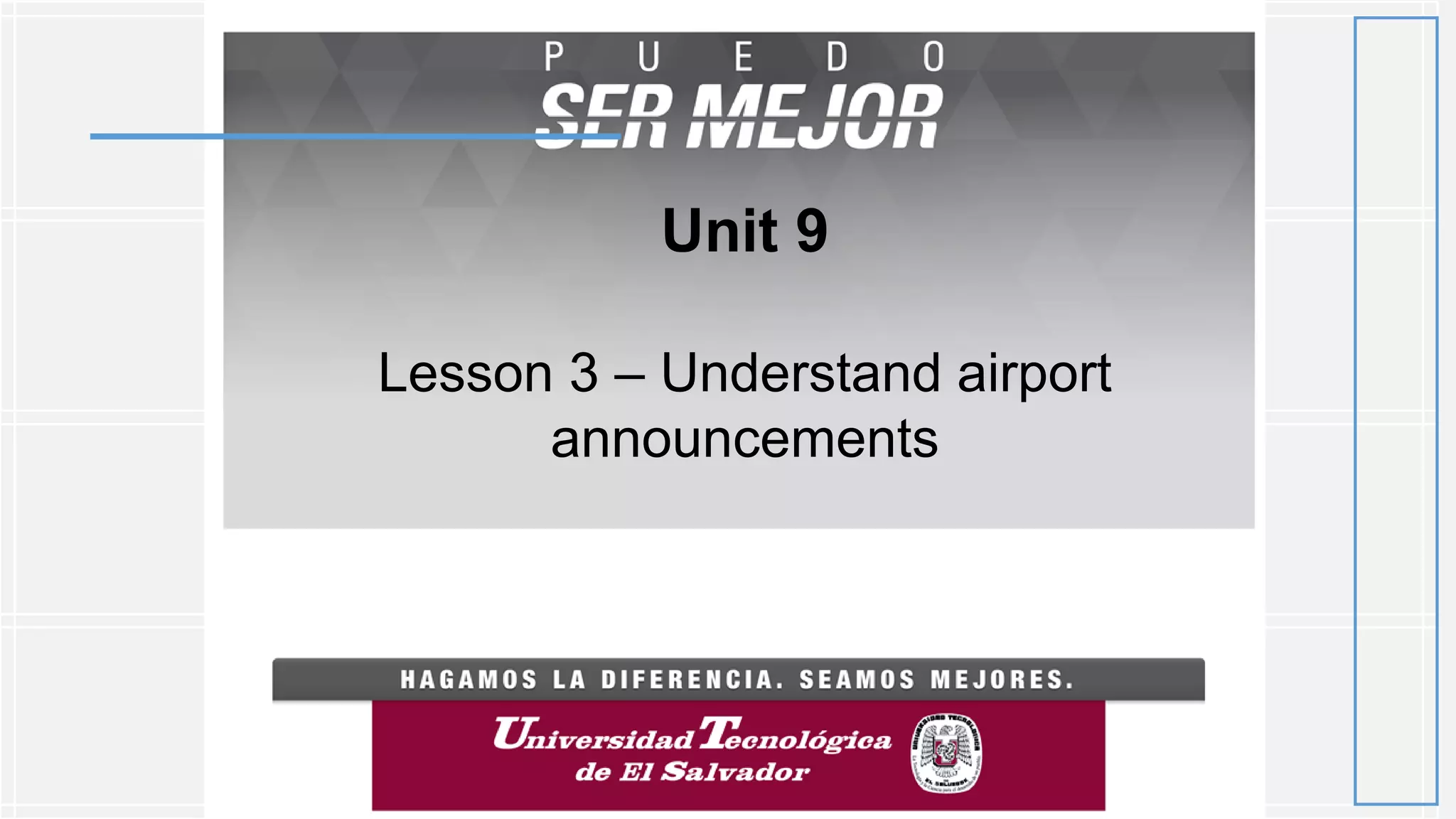 Unit 9 lesson 3 | PDF