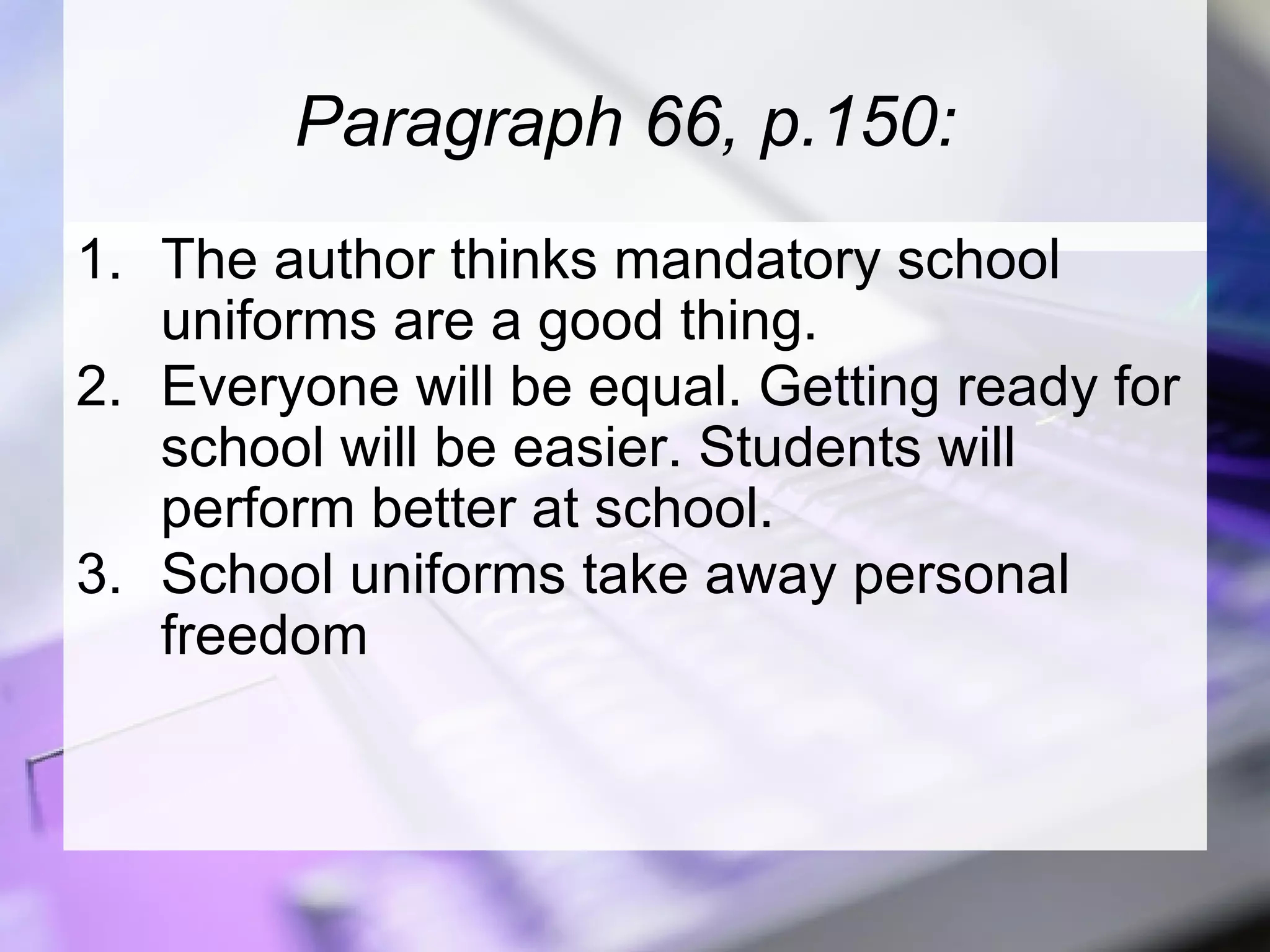 Unit9 Opinion Paragraph | PPT