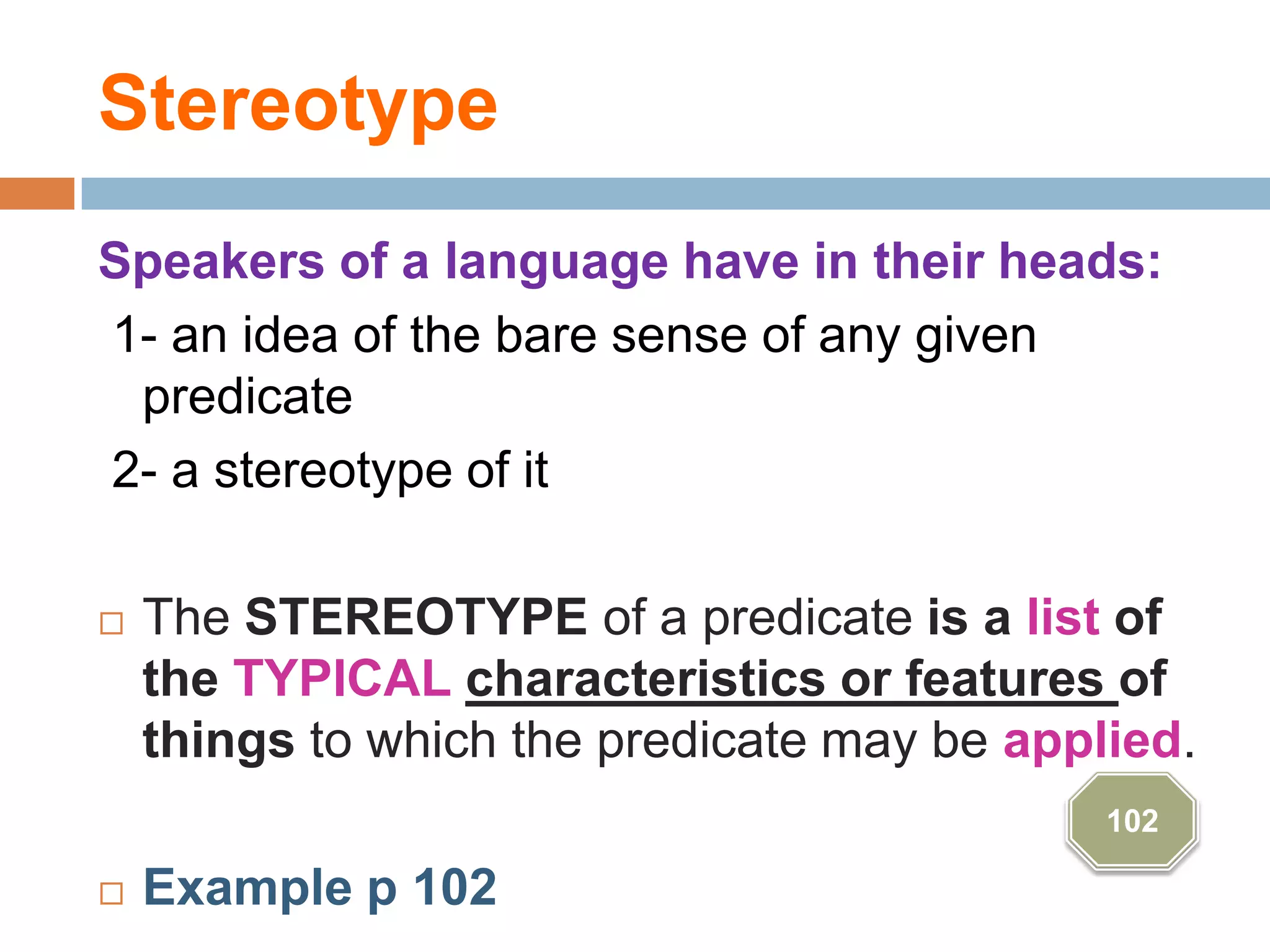 Unit 9 Sense Properties and Stereotypes | PPTX