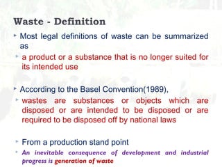 Waste management-Production | PPT