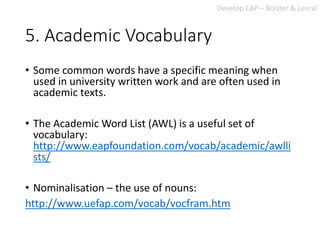 Unit 9 - writing at university | PPTX