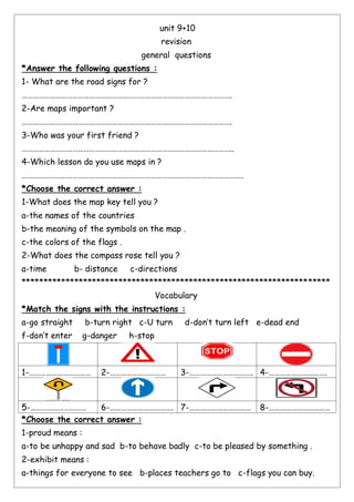 Unit 9+10 revision | PDF