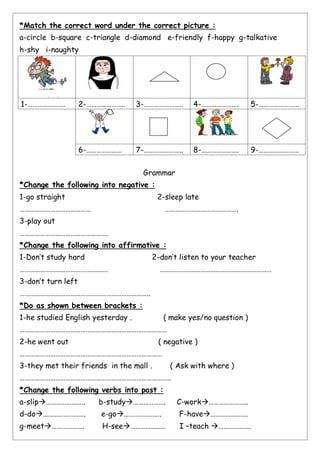 Unit 9+10 revision | PDF