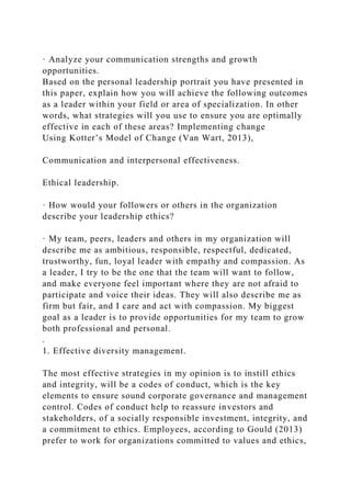 Unit 9 AssignmentFinal personal leadership portraitTeresa A Jor.docx