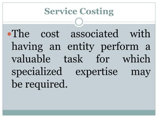 Unit 9 costing methods | PPT