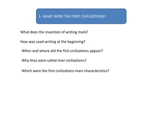 Unit 9 Early Civilizations.pptx | PPTX | Geography | Science