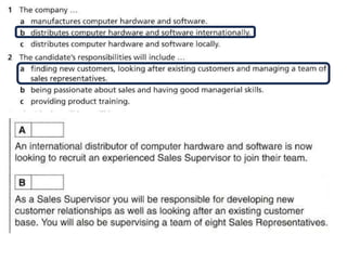 Unit 9 English for life Reading (Entry 3) Job adverts and descriptions.pptx