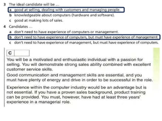 Unit 9 English for life Reading (Entry 3) Job adverts and descriptions.pptx