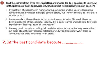 Unit 9 English for life Reading (Entry 3) Job adverts and descriptions.pptx