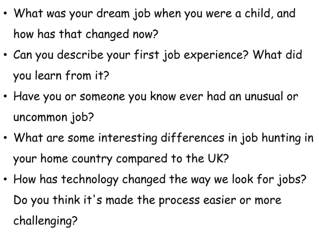 Unit 9 English for life Reading (Entry 3) Job adverts and descriptions ...