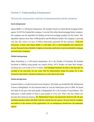 Unit 9 entrepreneurship and small business management esbm assignment | PDF