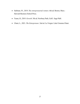 Unit 9 entrepreneurship and small business management esbm assignment | PDF