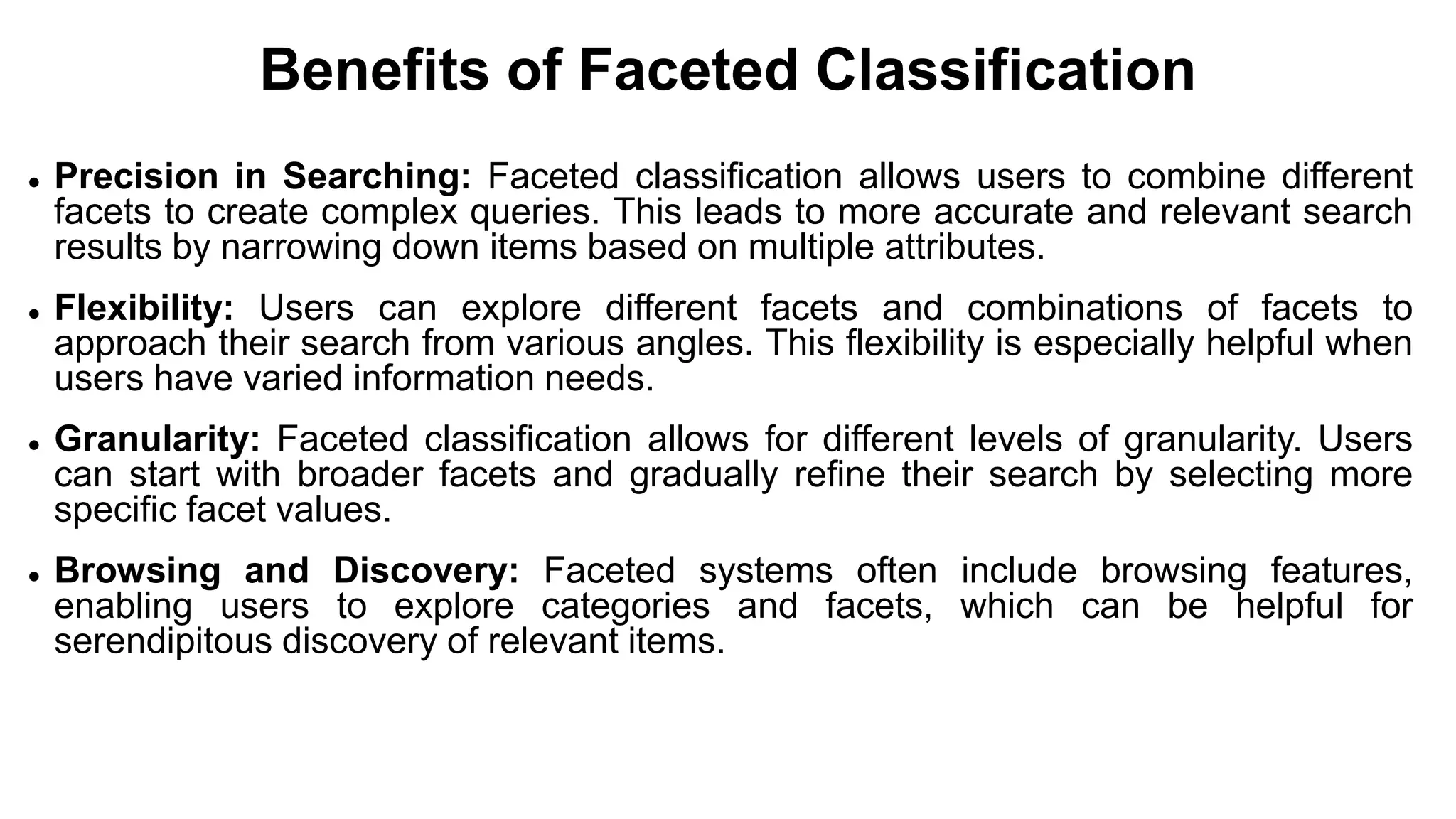 Enumerative And Faceted Classification System Pptx