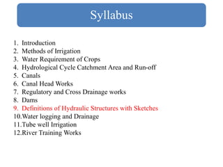 hydraulic structures in civil engineering | PDF