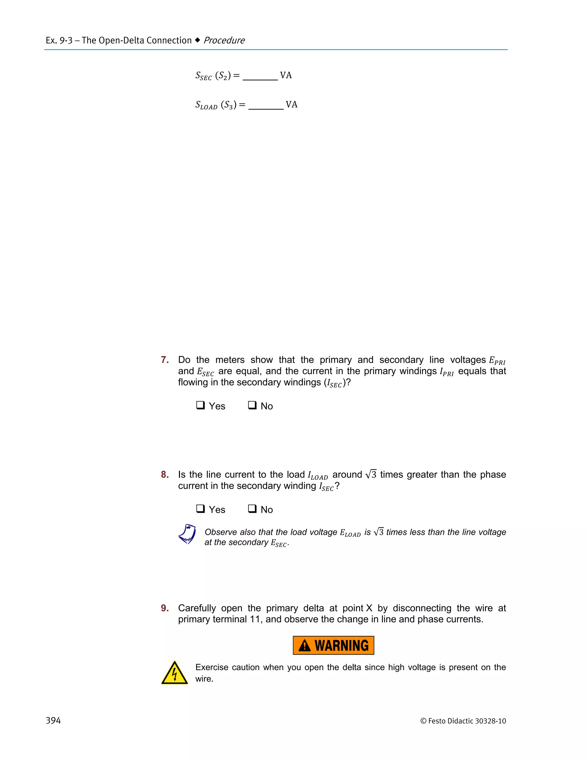 Unit 9 Labvolt Student Manual | PDF