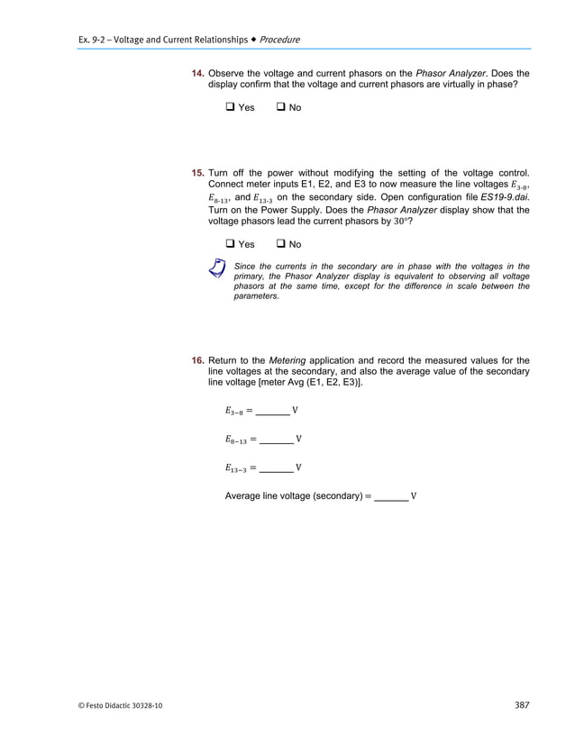 Unit 9 Labvolt Student Manual | PDF | Physics | Science