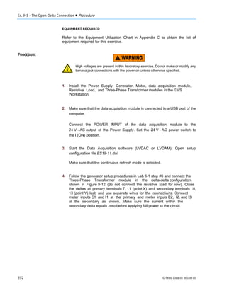 Unit 9 Labvolt Student Manual | PDF