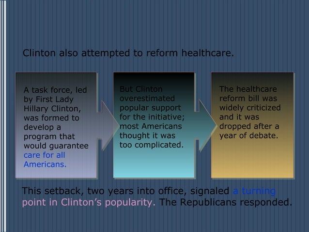 Unit 9 lesson 2 the clinton presidency | PPT