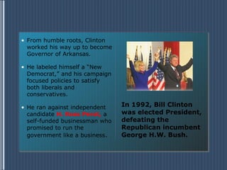 Unit 9 lesson 2 the clinton presidency | PPT